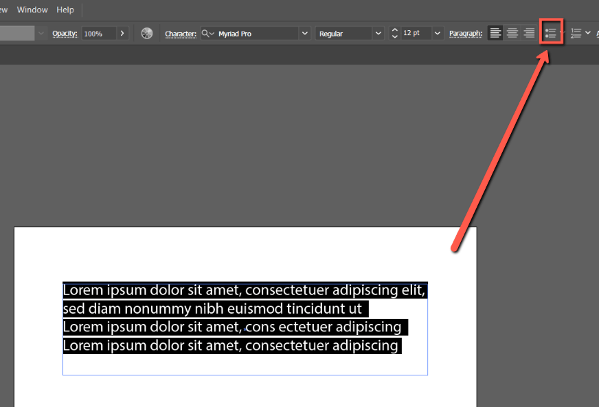 2 Ways To Add Bullet Points In Adobe Illustrator