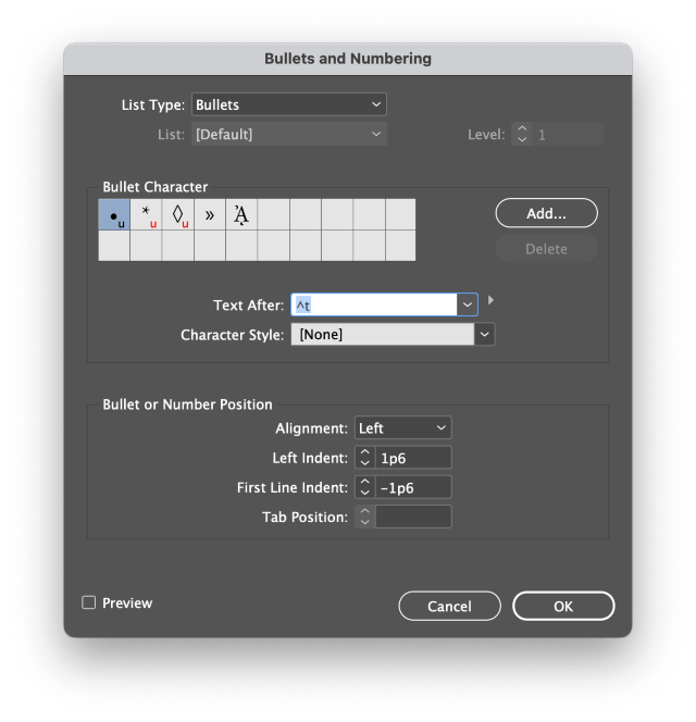 2 Quick Ways To Add Bullet Points In Adobe InDesign 2 Quick Ways To Add Bullet Points In Adobe InDesign