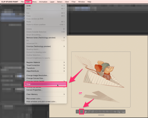 2 Ways to Crop in Clip Studio Paint (Step-by-Step)