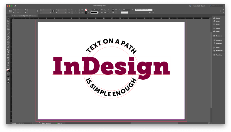 How To Curve Or Arch Text In Adobe InDesign 3 Steps 