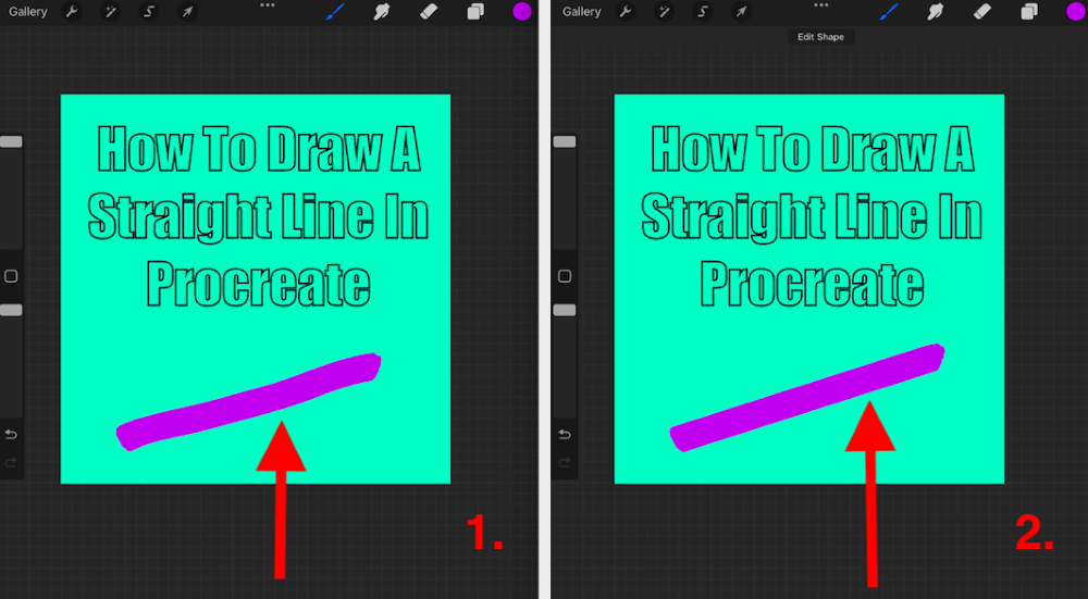 How To Draw Straight Lines In Procreate Steps Tips 