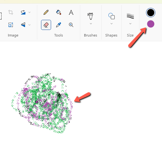 How To Erase Only One Color In Microsoft Paint 3 Steps 