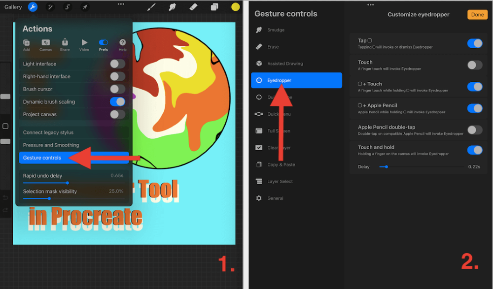 How To Use Eyedropper Tool In Procreate 2 Methods 