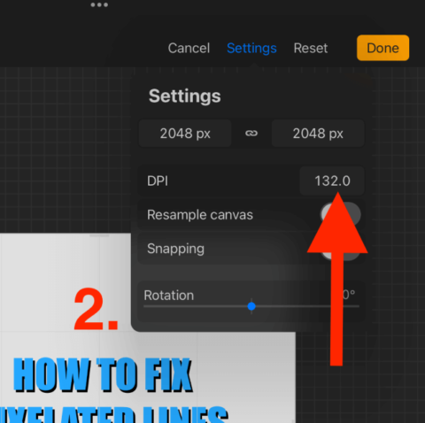 How to Fix Pixelated Lines in Procreate (3 Steps)