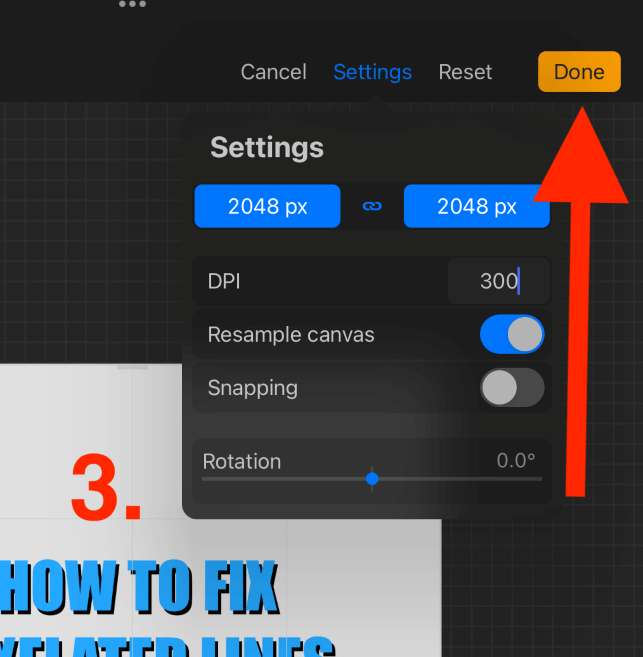 How To Fix Pixelated Lines In Procreate 3 Steps 