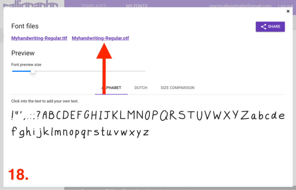 How to Make Your Own Font in Calligraphr & Procreate