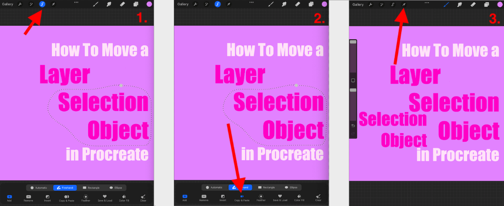 How To Move A Layer Selection Or Object In Procreate