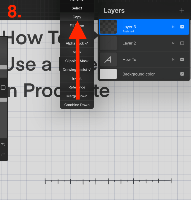 How To Use A Ruler In Procreate 8 Steps Pro Tip 