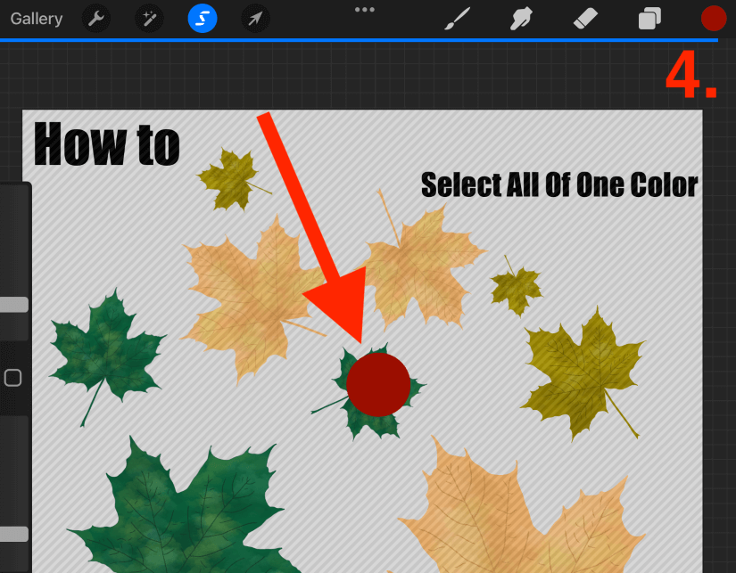  How To Select All Of One Color In Procreate Hong Thai Hight Shool