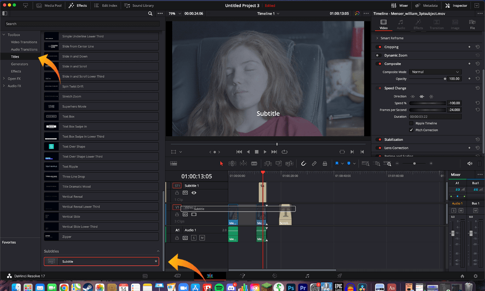 2 Quick Ways To Add Subtitles In DaVinci Resolve