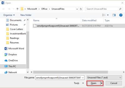 3 Ways to Recover an Unsaved Word Document on Windows 10
